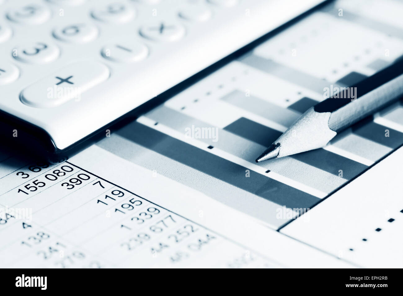 Financial accounting stock market graphs charts Stock Photo - Alamy
