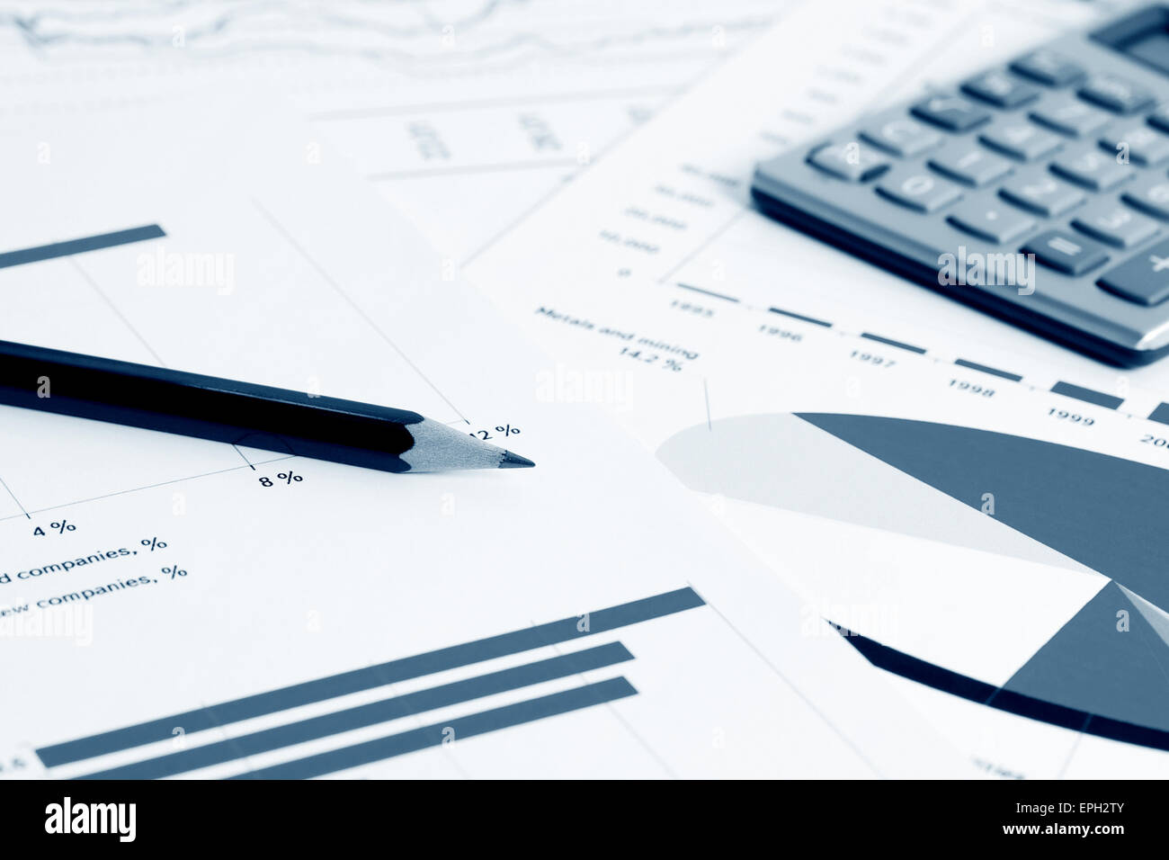 Financial accounting stock market graphs charts Stock Photo - Alamy