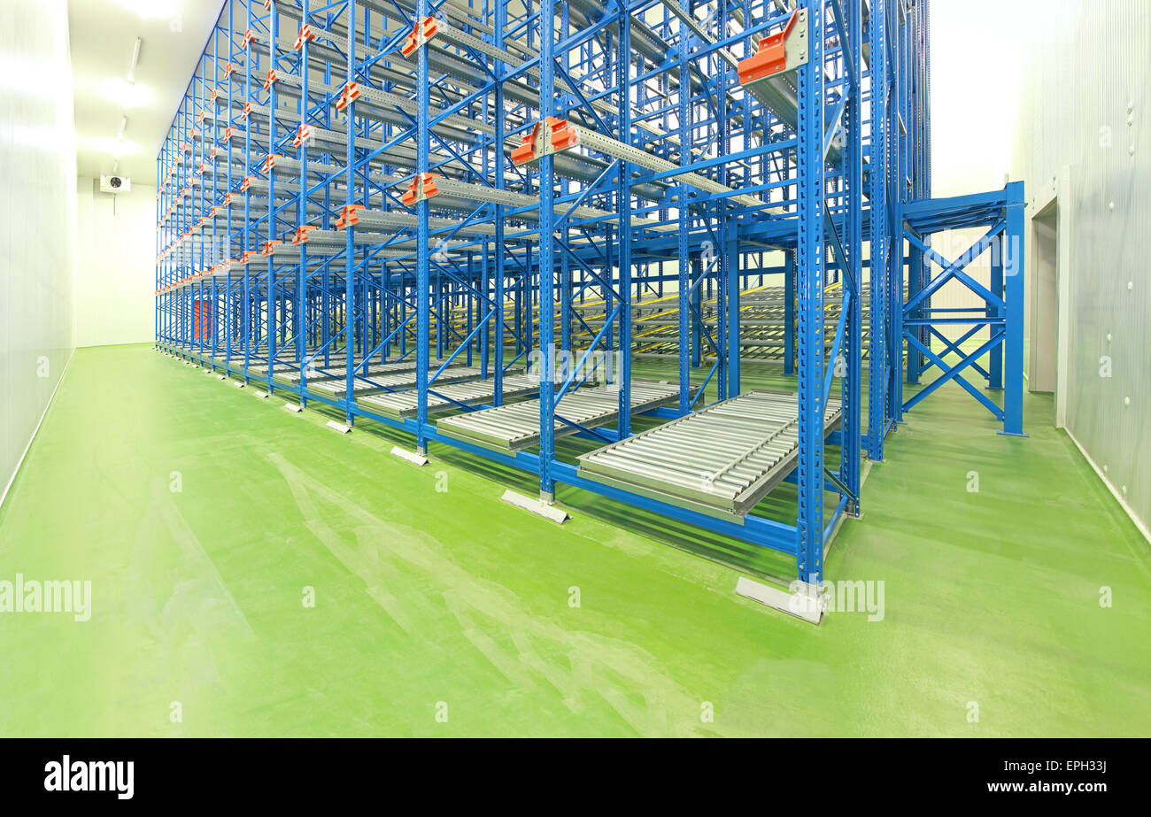 Warehouse shelving system Stock Photo - Alamy
