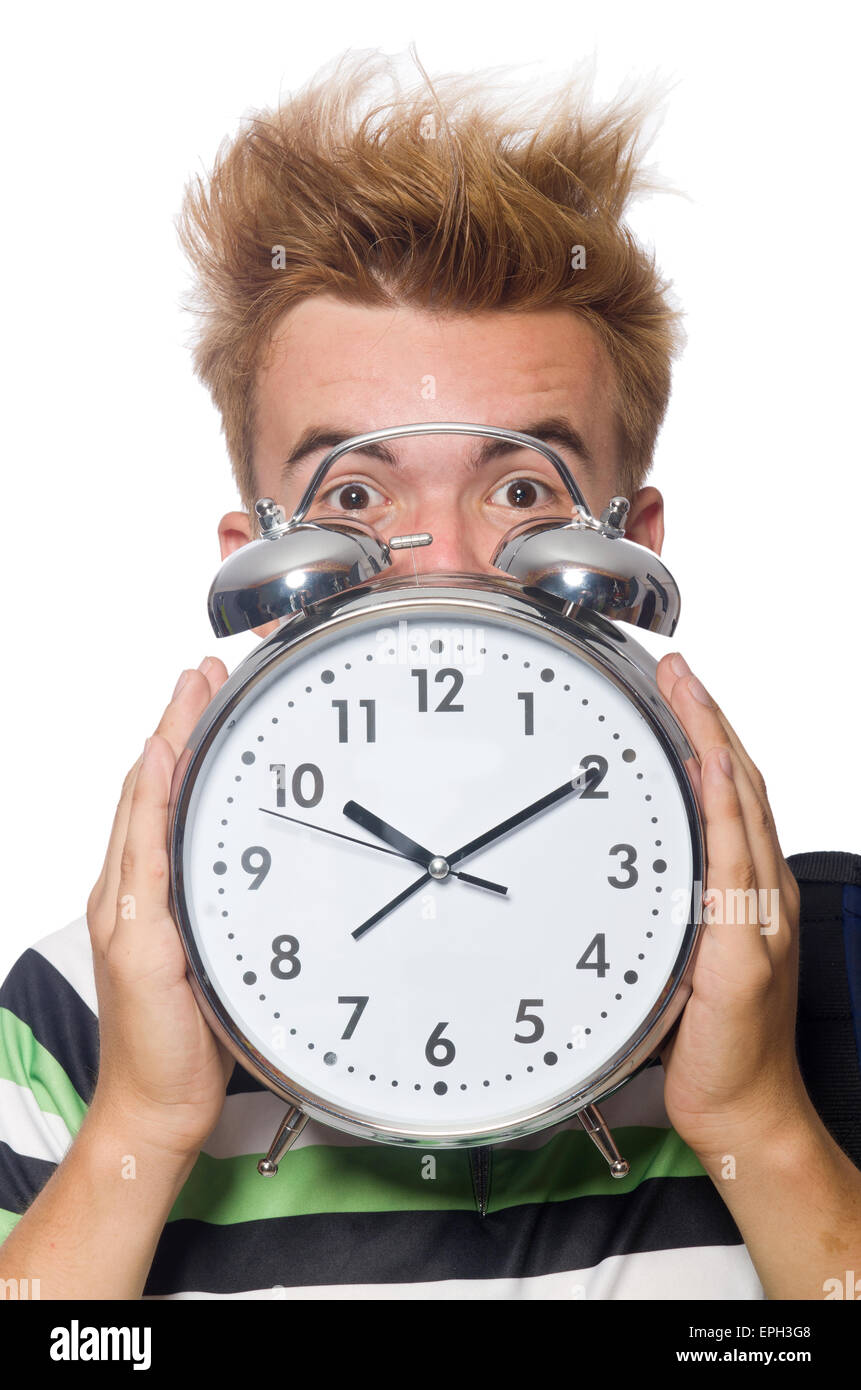 Student being late with his deadlines Stock Photo - Alamy
