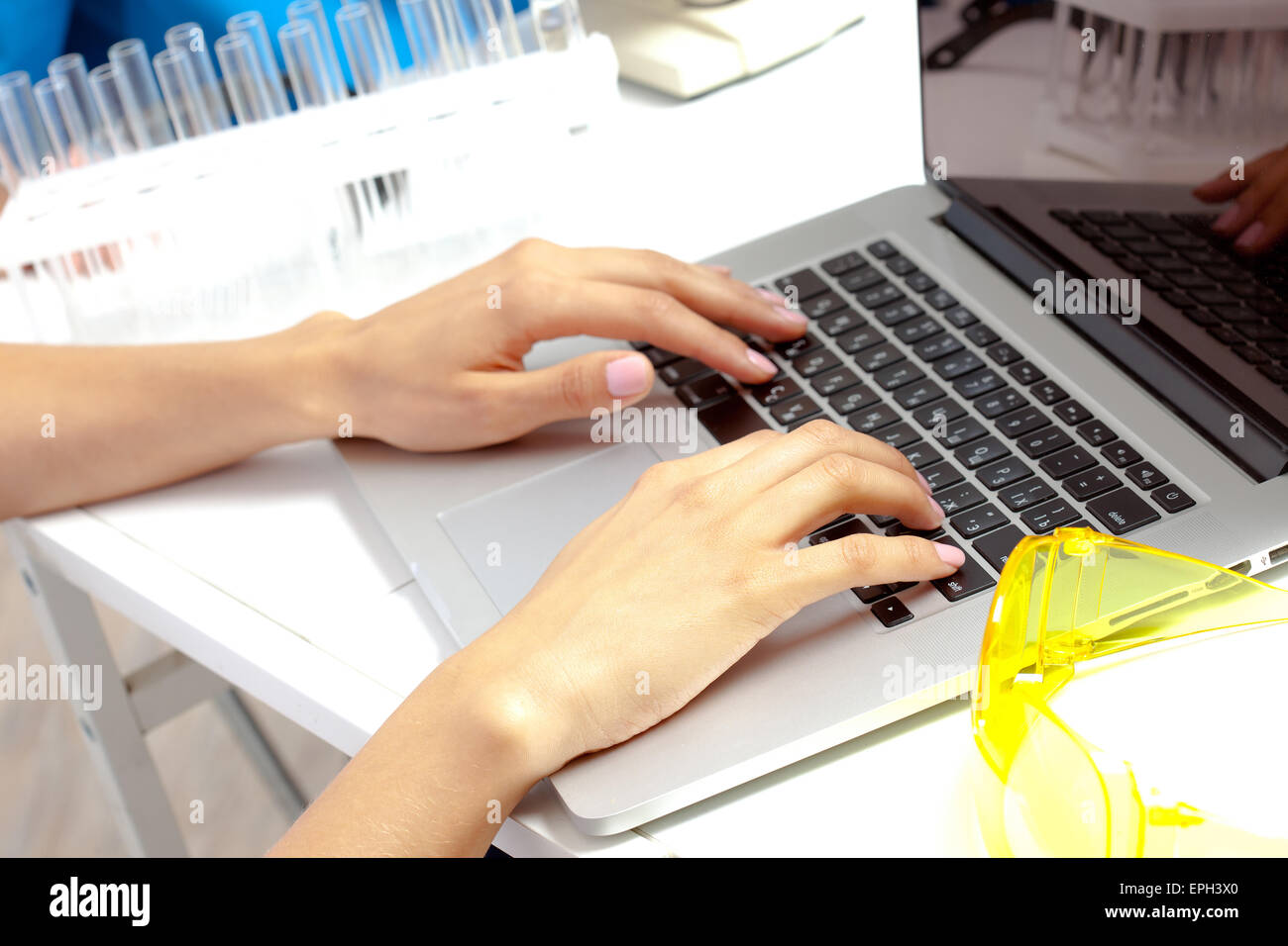 Computer keyboard test tube hi-res stock photography and images - Alamy