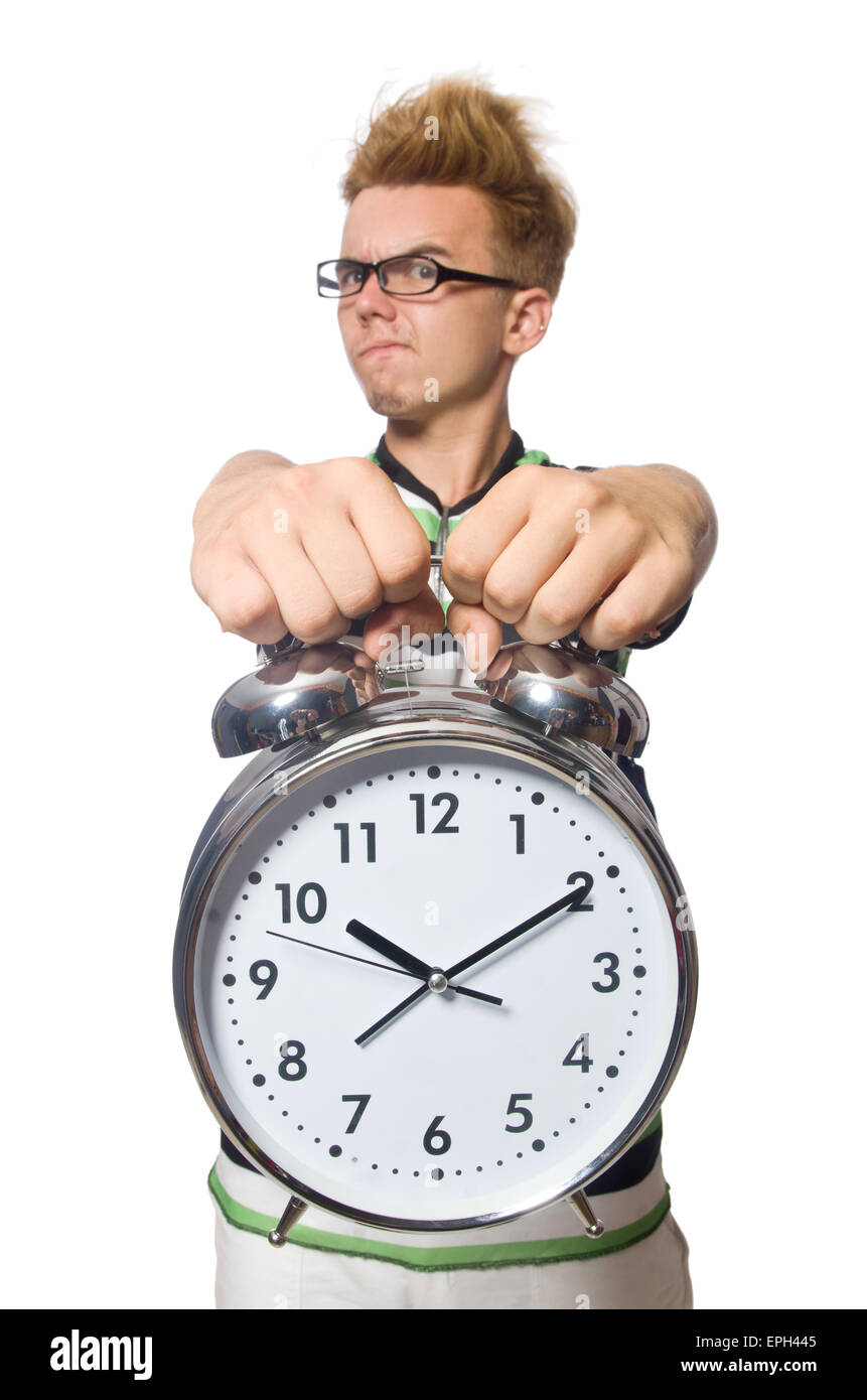 Student being late with his deadlines Stock Photo - Alamy