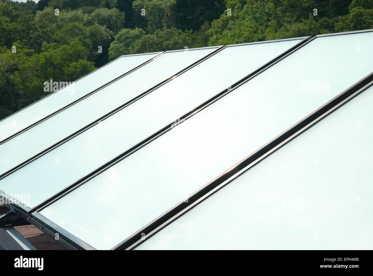 Solar system on the roof Stock Photo - Alamy