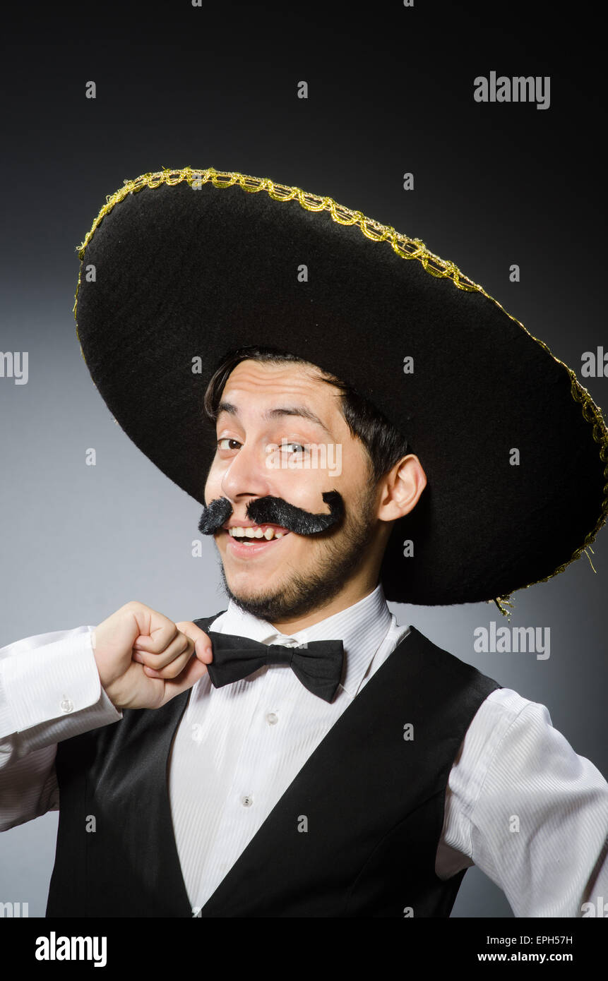 Mexican man in funny concept Stock Photo - Alamy