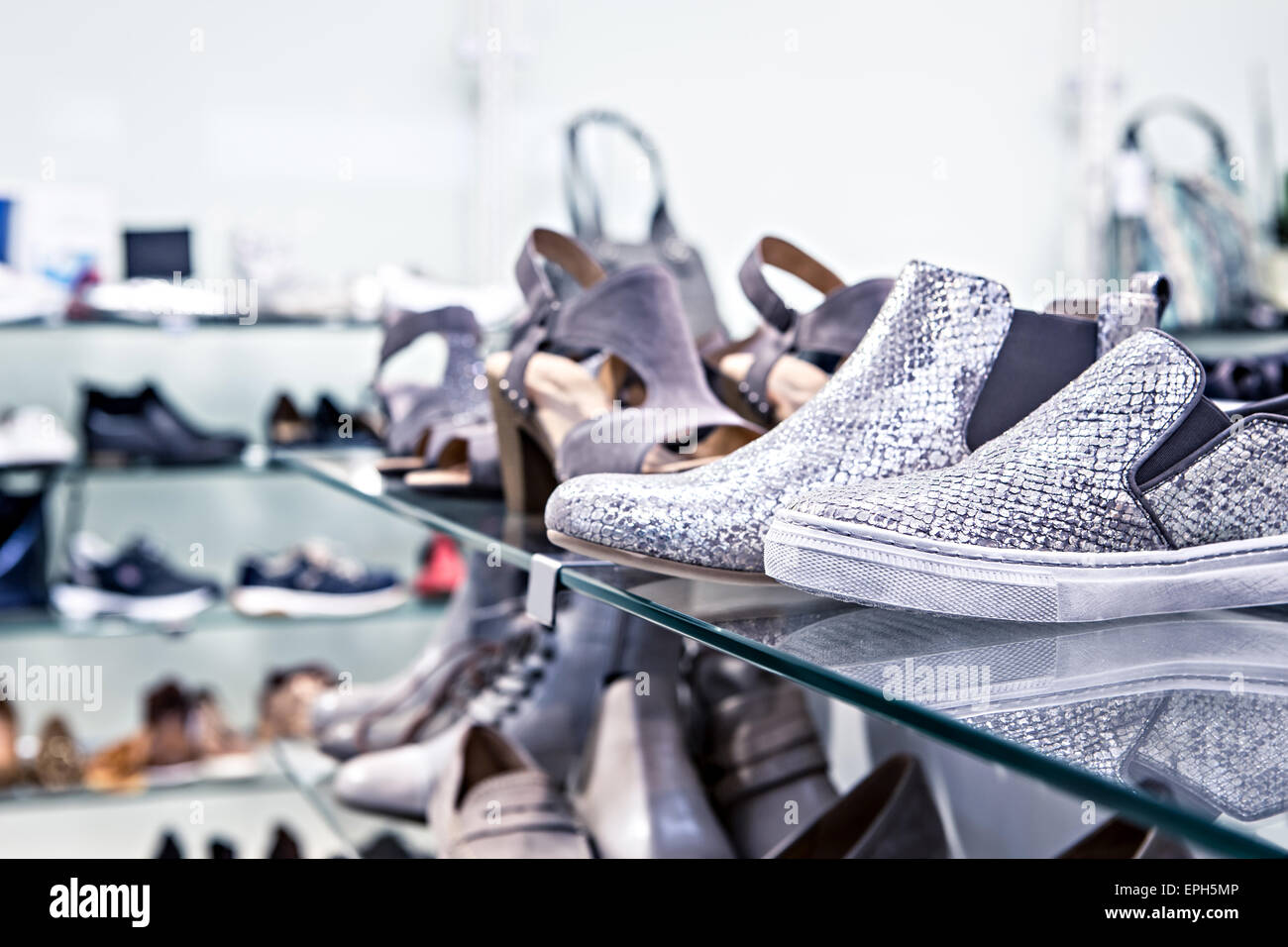 the shoe store or a shopping center inside Stock Photo - Alamy