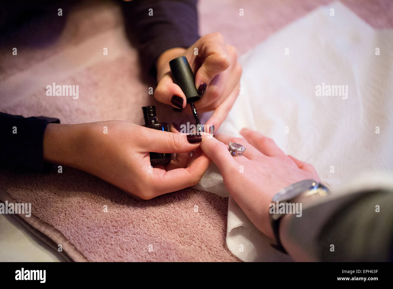 Painting nails hi-res stock photography and images - Alamy