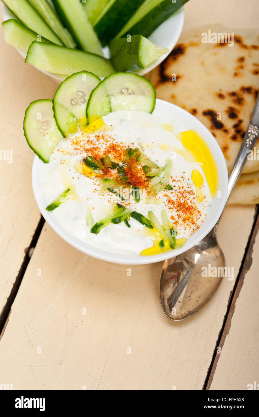 Arab middle east salatit laban wa kh’yar Khyar Bi Laban goat yogurt and ...