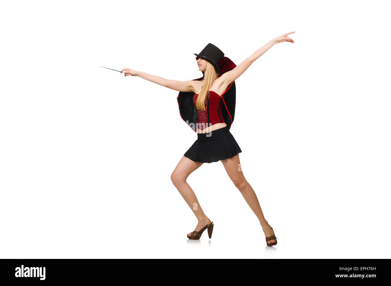 Woman magic wand on Cut Out Stock Images & Pictures - Alamy