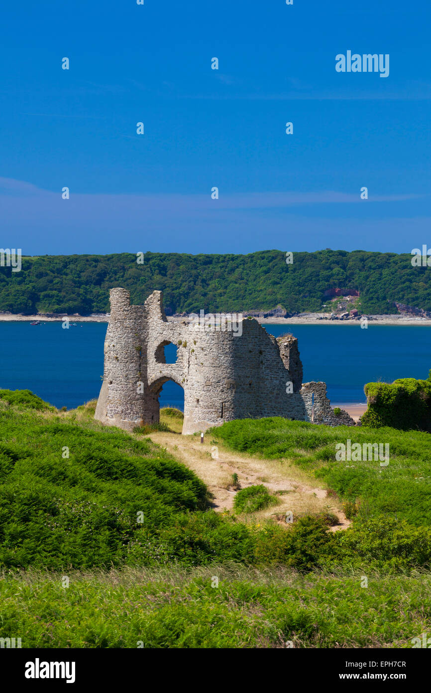 Pennard castle hi-res stock photography and images - Alamy