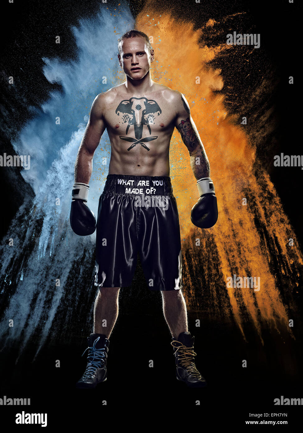 English super-middleweight boxing star George Groves took part in an ...