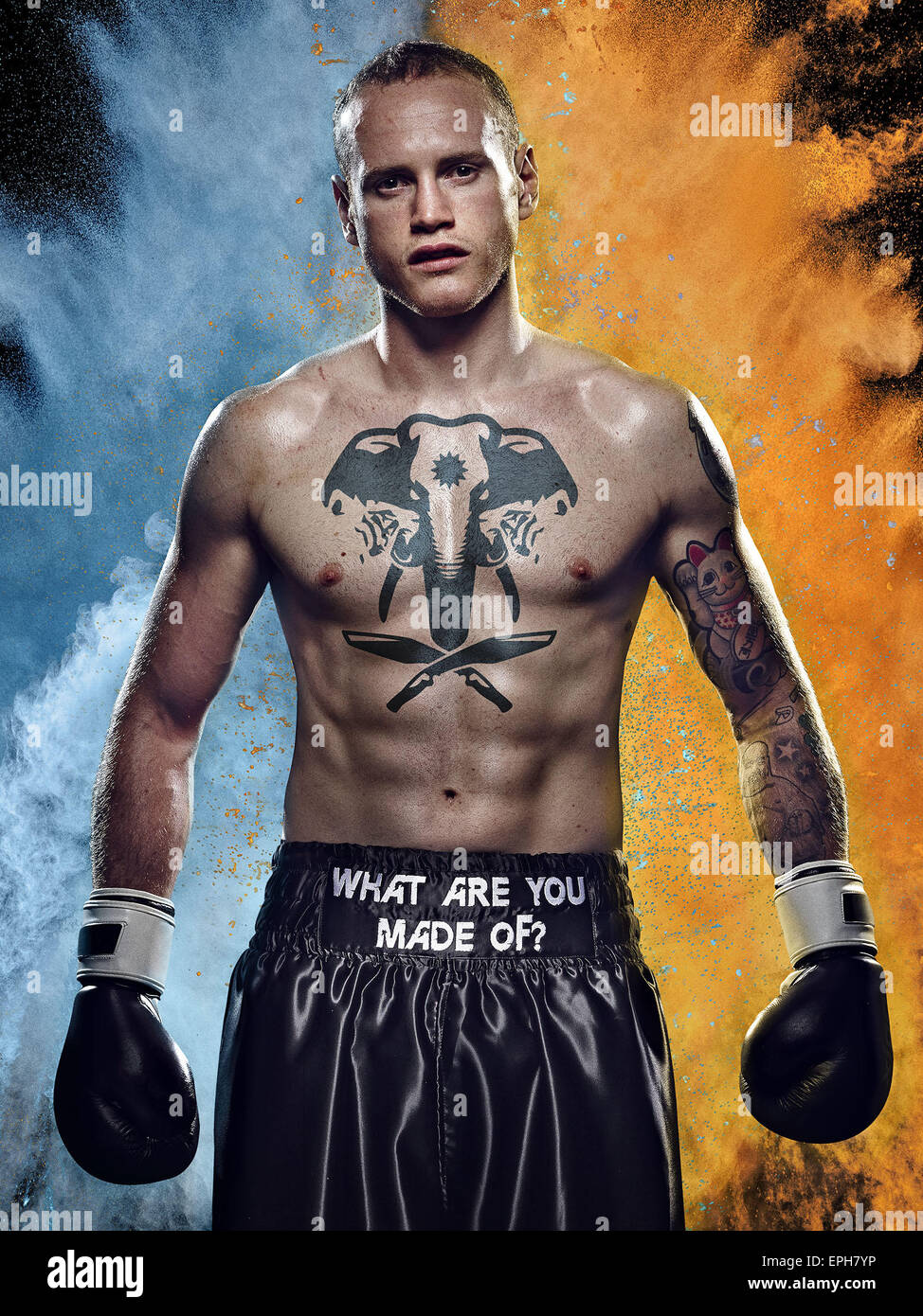 English super-middleweight boxing star George Groves took part in an ...