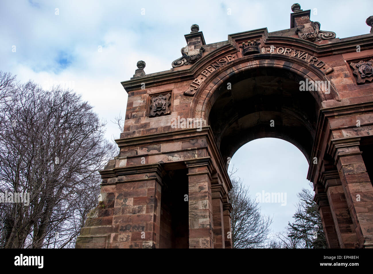 Stone gate to an Estate in Edinburgh, Scotland Stock Photo - Alamy