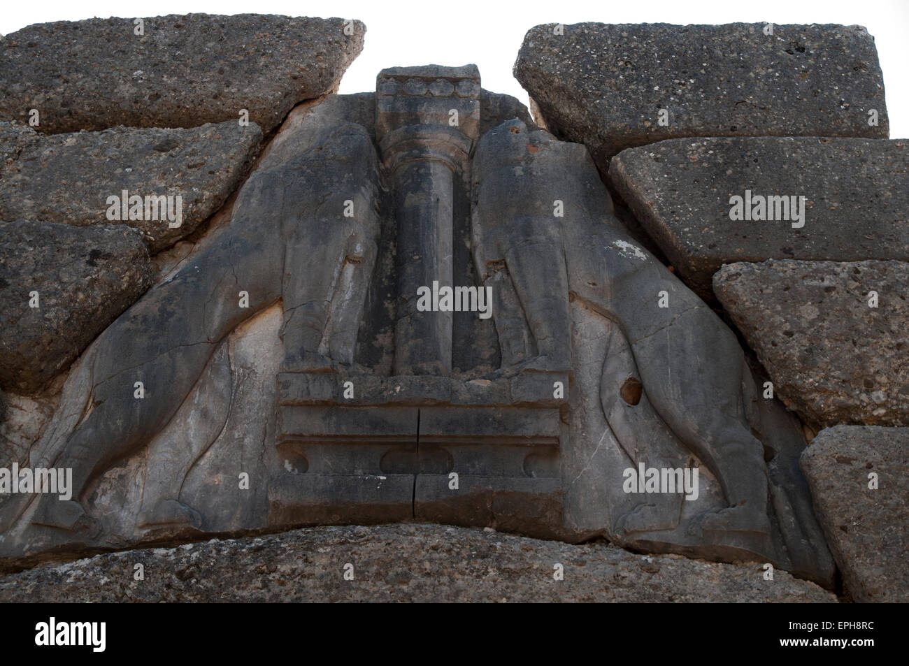 The Lion Gate was the main entrance of the citade of Mycenae and is the ...