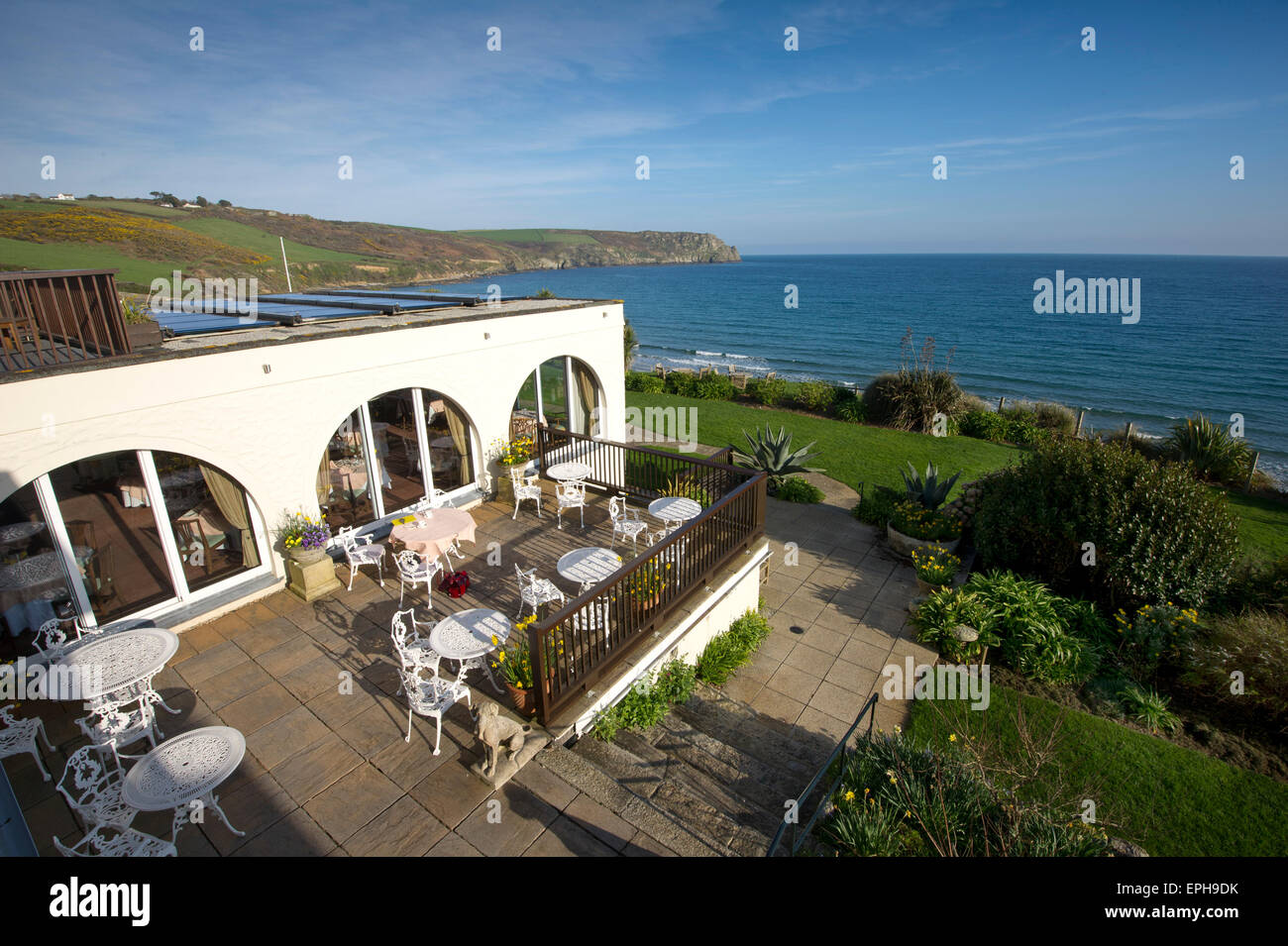 The Nare Hotel, Veryan-in-Roseland, Cornwall, UK Stock Photo - Alamy