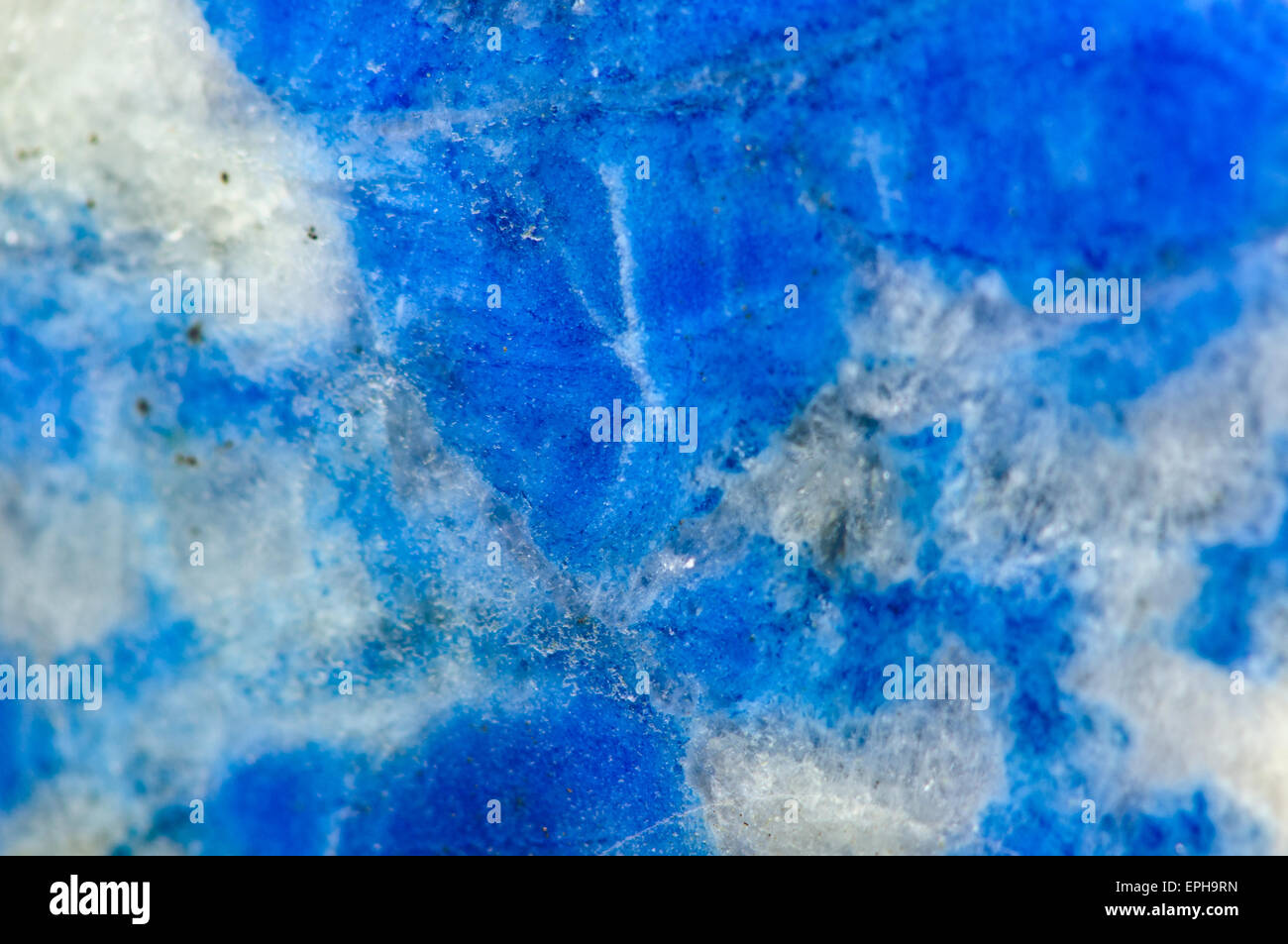 Lazurite 6Nа(АlSiO4)·Na2S. Blue rare mineral. Macro. Beautiful ...