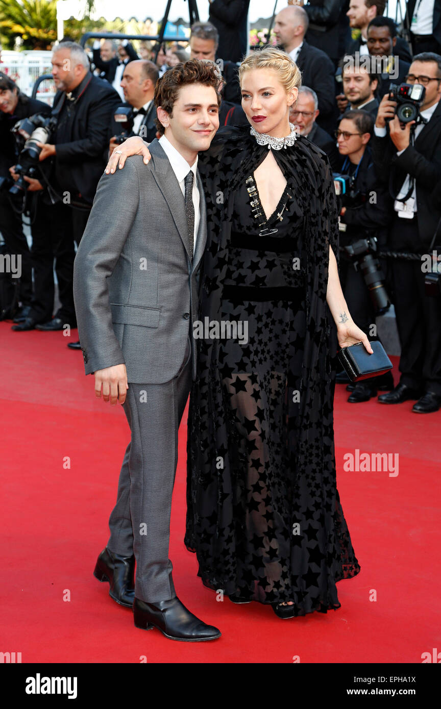 Xavier Dolan and Sienna Miller attending the 'Carol' premiere at the ...