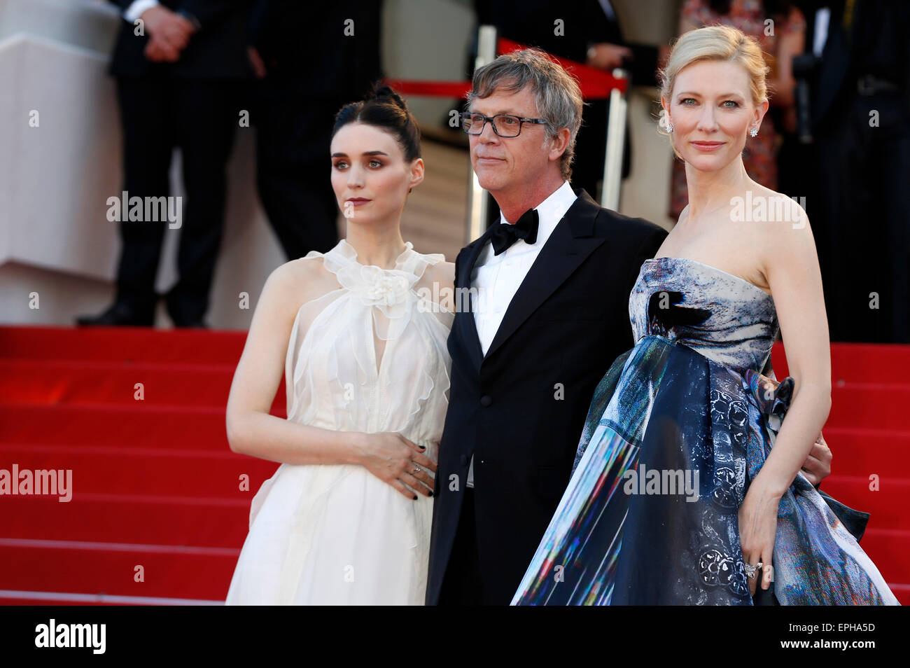 Rooney Mara, Todd Haynes and Cate Blanchett attending the 'Carol ...