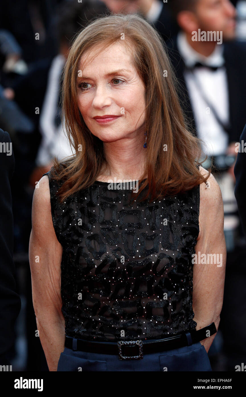 Isabelle Huppert attending the 'Carol' premiere at the 68th Cannes Film ...
