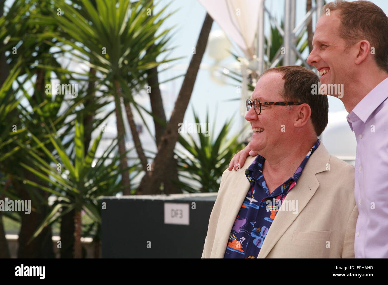 John Lasseter and Director Pete Docter Inside Out film photo call at the 68th Cannes Film ...