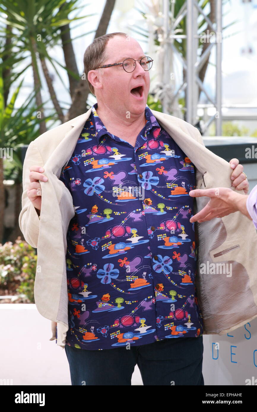John Lasseter at the Inside Out film photo call at the 68th Cannes Film Festival Monday May 18th ...