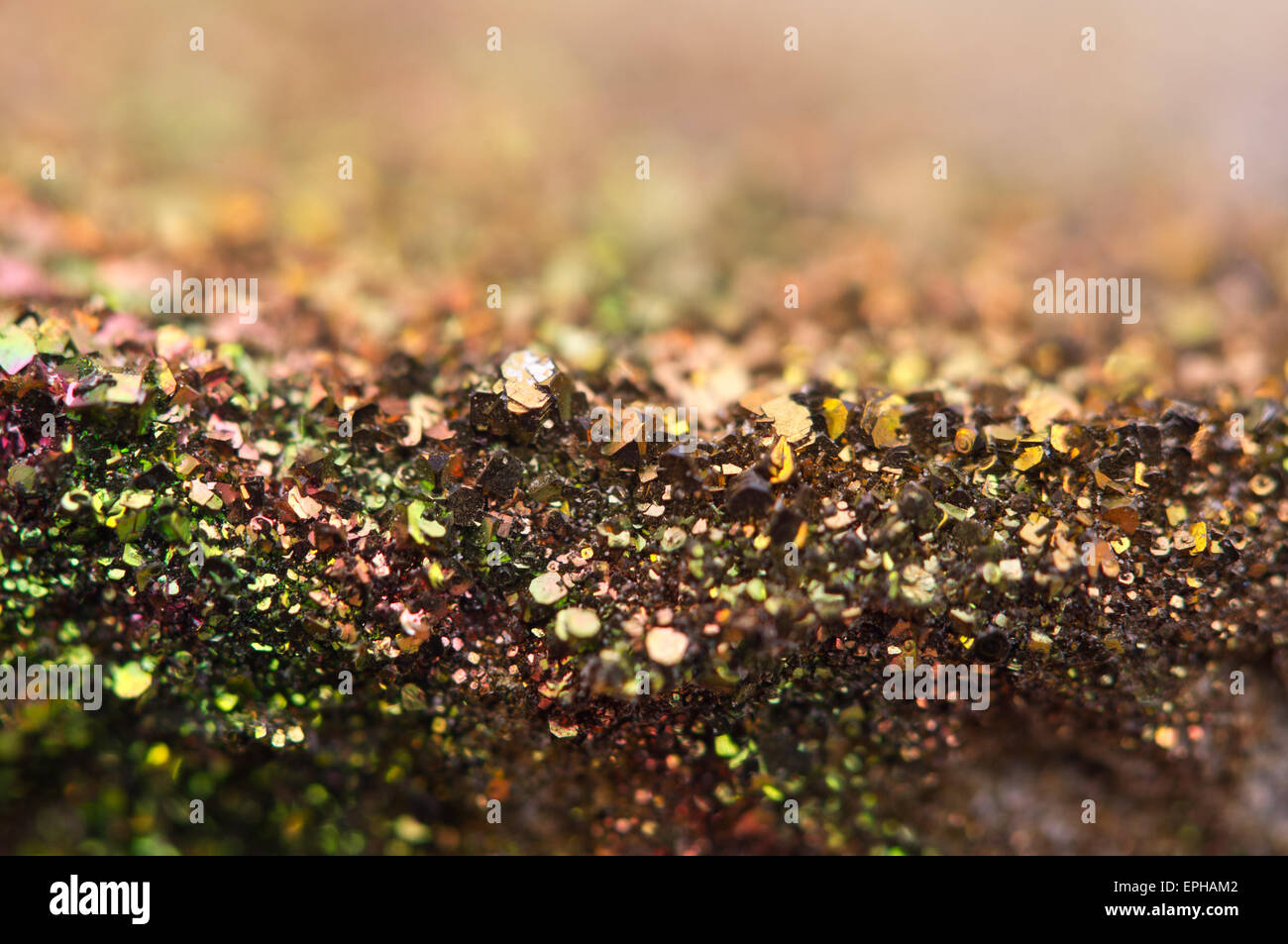 Marcasite (FeS2) iron sulphide with orthorhombic crystal structure ...