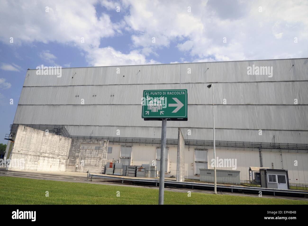 Caorso nuclear power station (Italy), in the process of deactivation ...