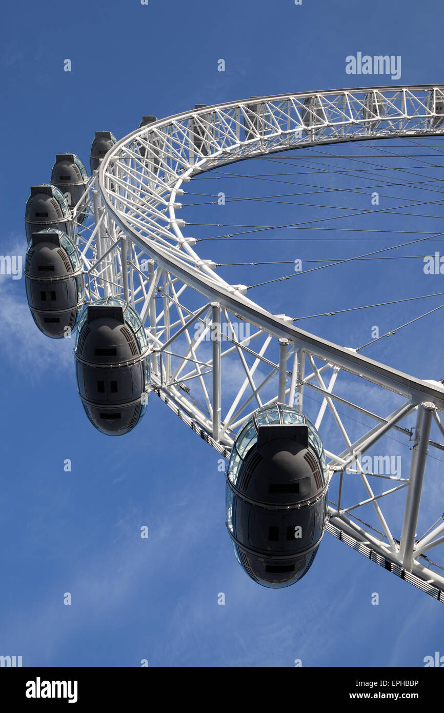 Blue sky - and the London Eye Stock Photo - Alamy