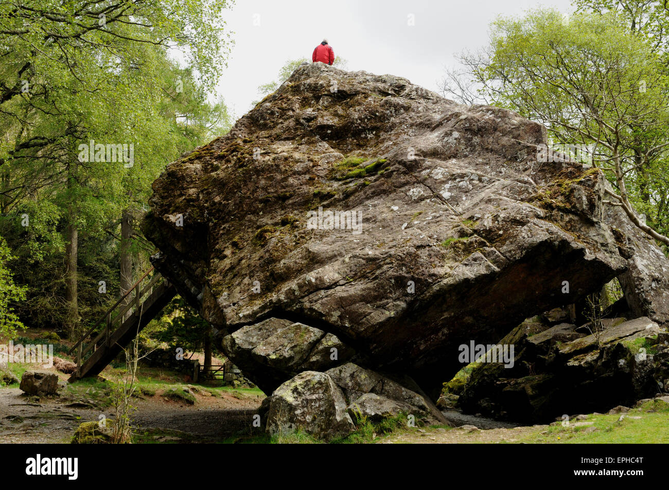 Bowder stone lake district hi-res stock photography and images - Alamy