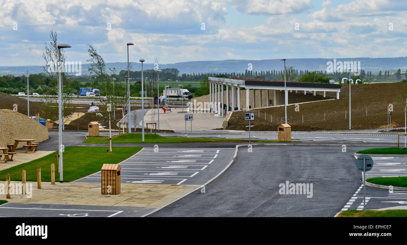 Gloucester, UK. 18th May, 2015. Launch of brand new services station ...