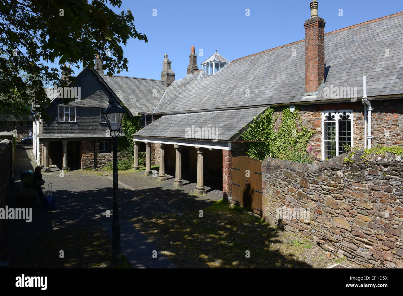Totnes Guildhall a Grade I listed 16th-century Tudor historic guildhall ...