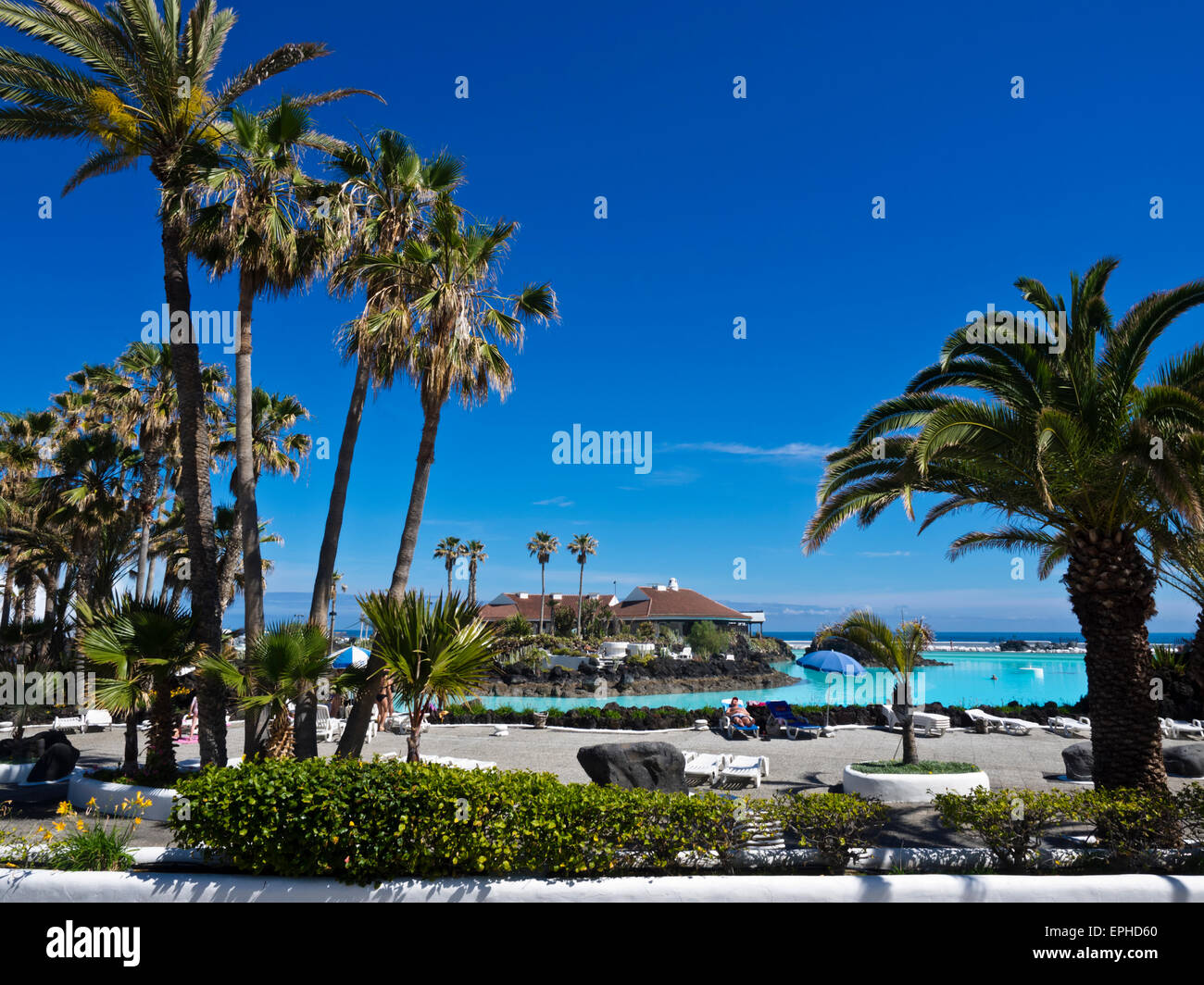 Lago Martianez in Puerto de la Cruz Stock Photo - Alamy