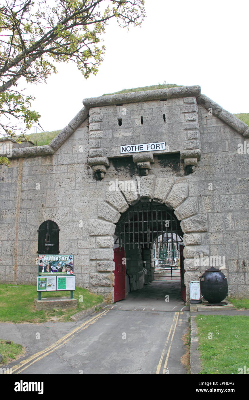 Nothe Fort, Portland Harbour, Weymouth, Dorset, England, Great Britain ...