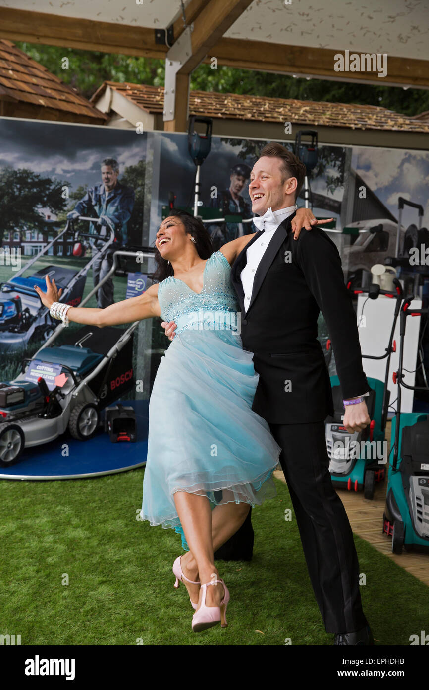 Strictly come dancing stars Karen Hauer and Kevin Clifton dance at RHS ...
