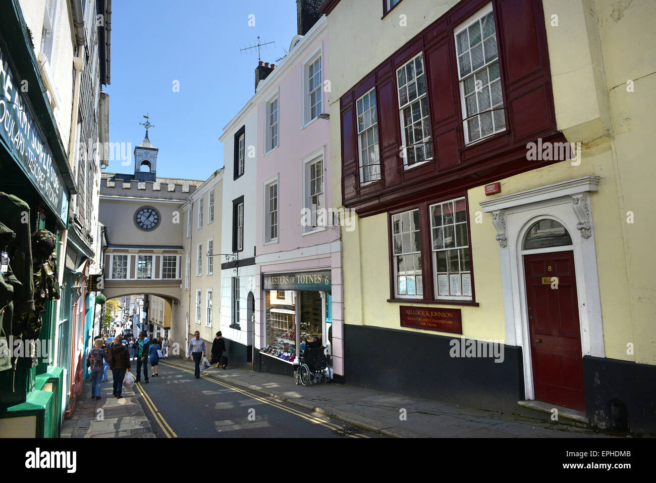 Totnes high street hi-res stock photography and images - Alamy