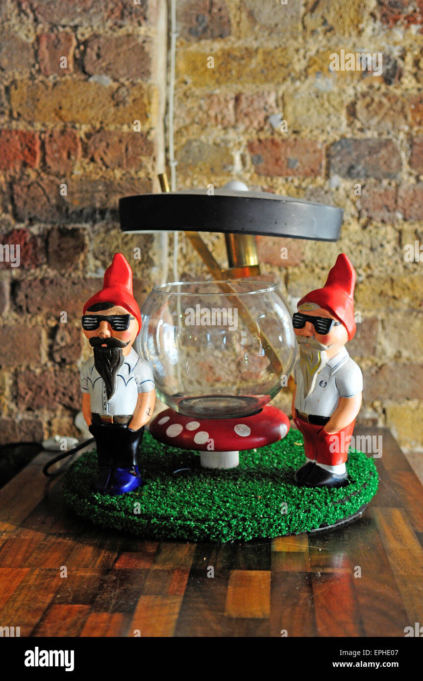 Gnomes in a bar, Shoreditch, London, England, UK Stock Photo - Alamy
