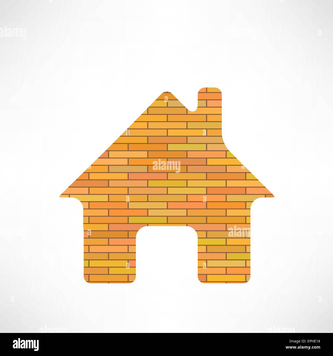 Brick Home Icon Stock Vector Image & Art - Alamy