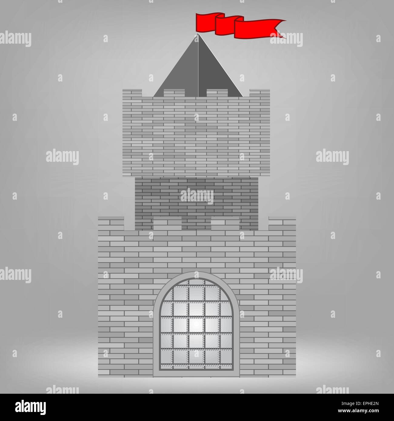 Fort grey tower Stock Vector Images - Alamy