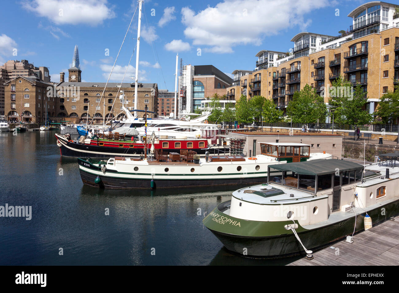 St Katharine's Docks, London, England Stock Photo - Alamy