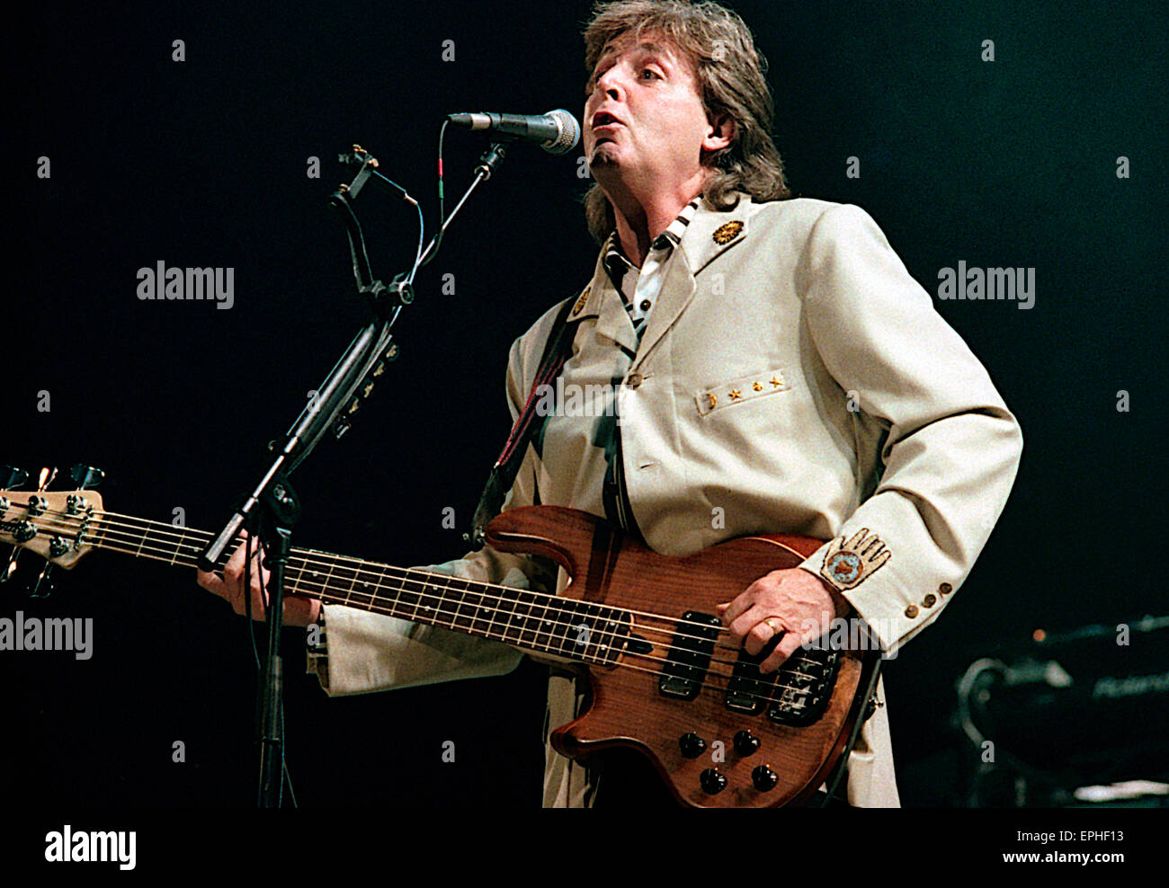 Paul McCartney in performance at Robert F. Kennedy Football Stadium in ...