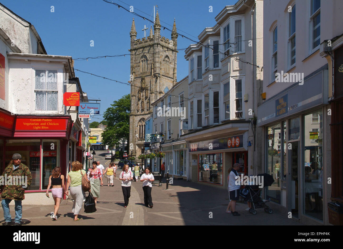 St.Austell town centre, Cornwall, UK Stock Photo - Alamy