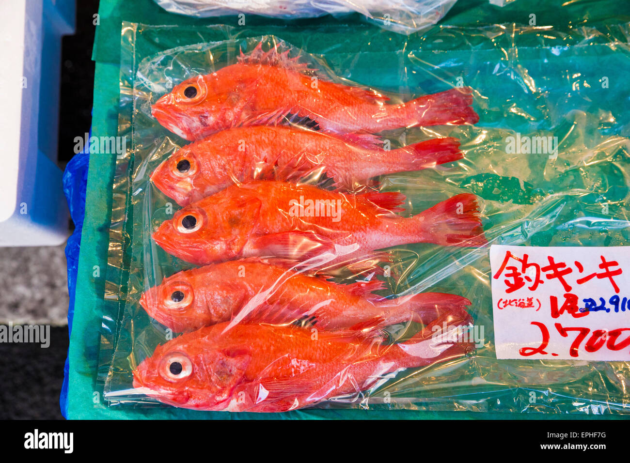 Tsukiji fish market in Tokyo, Japan Stock Photo - Alamy