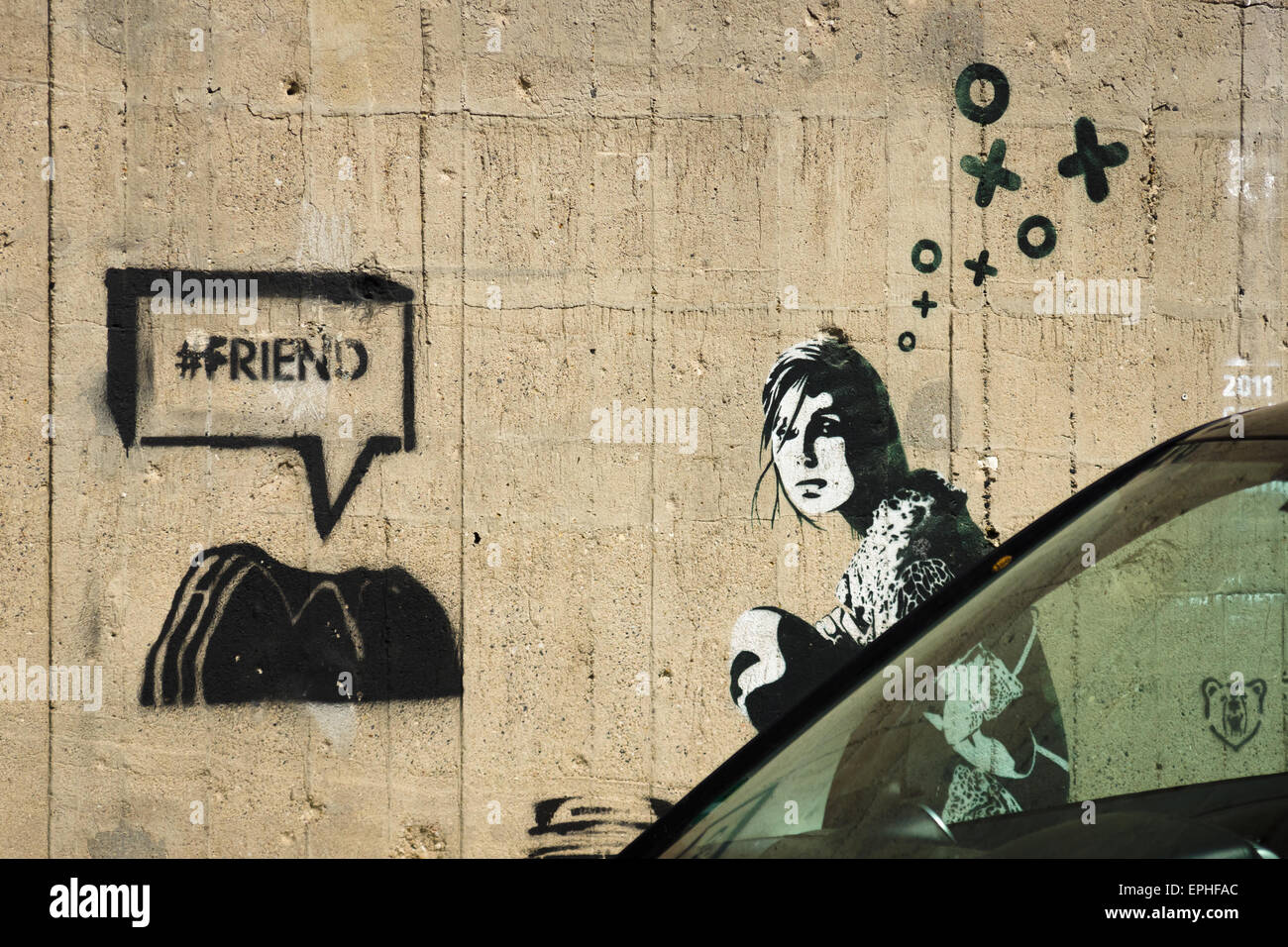 Graphite on the wall. Berlin. Germany Stock Photo - Alamy