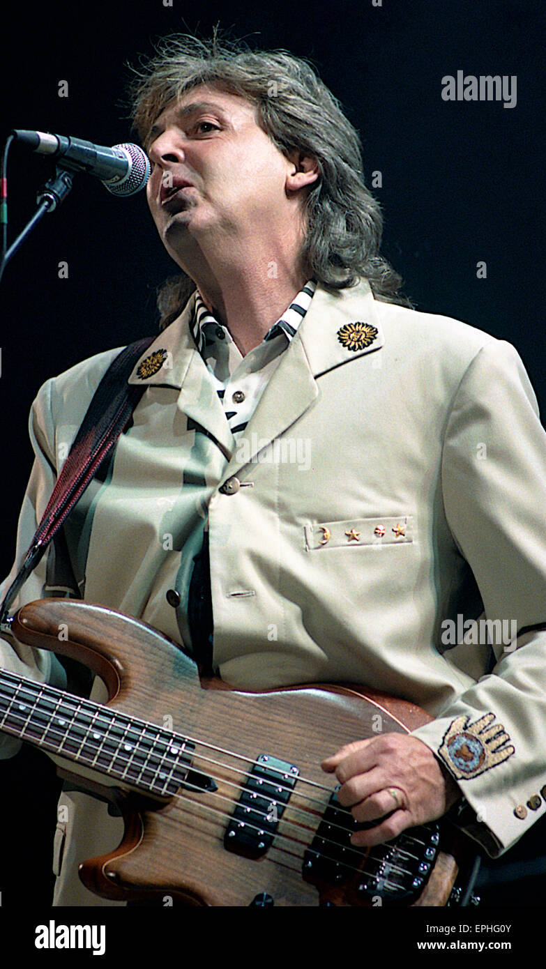 Paul McCartney in performance at Robert F. Kennedy Football Stadium in ...
