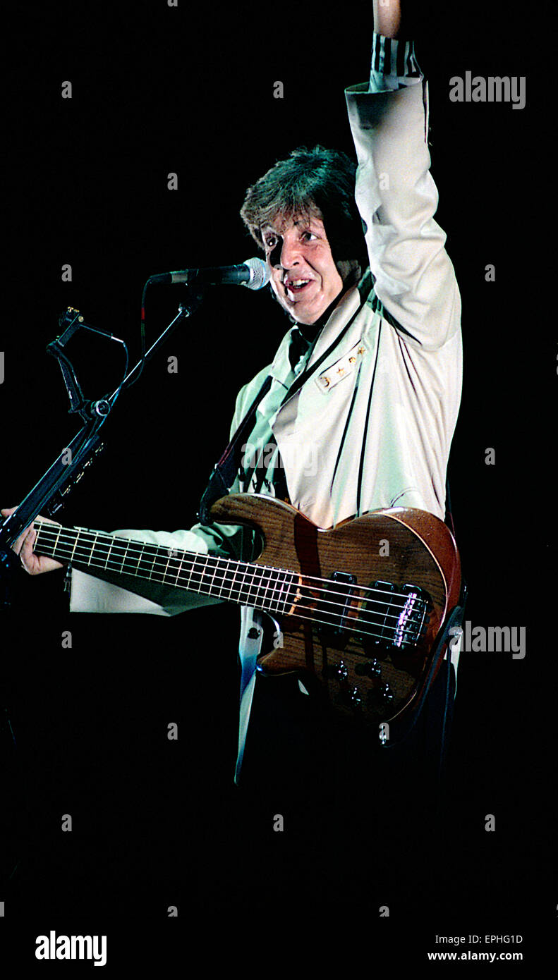 Paul McCartney in performance at Robert F. Kennedy Football Stadium in ...
