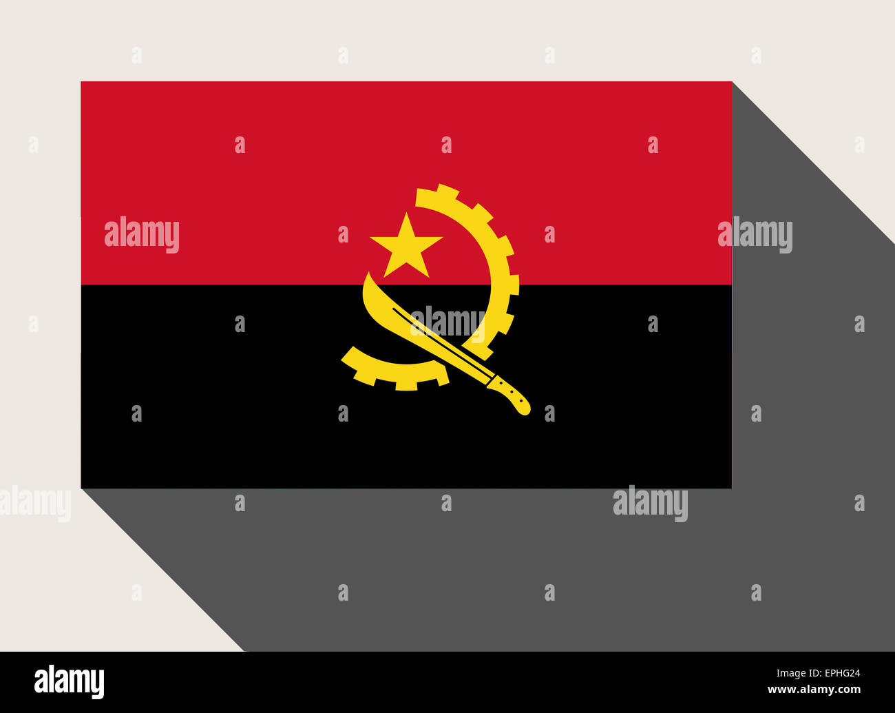 Flag angola hi-res stock photography and images - Alamy