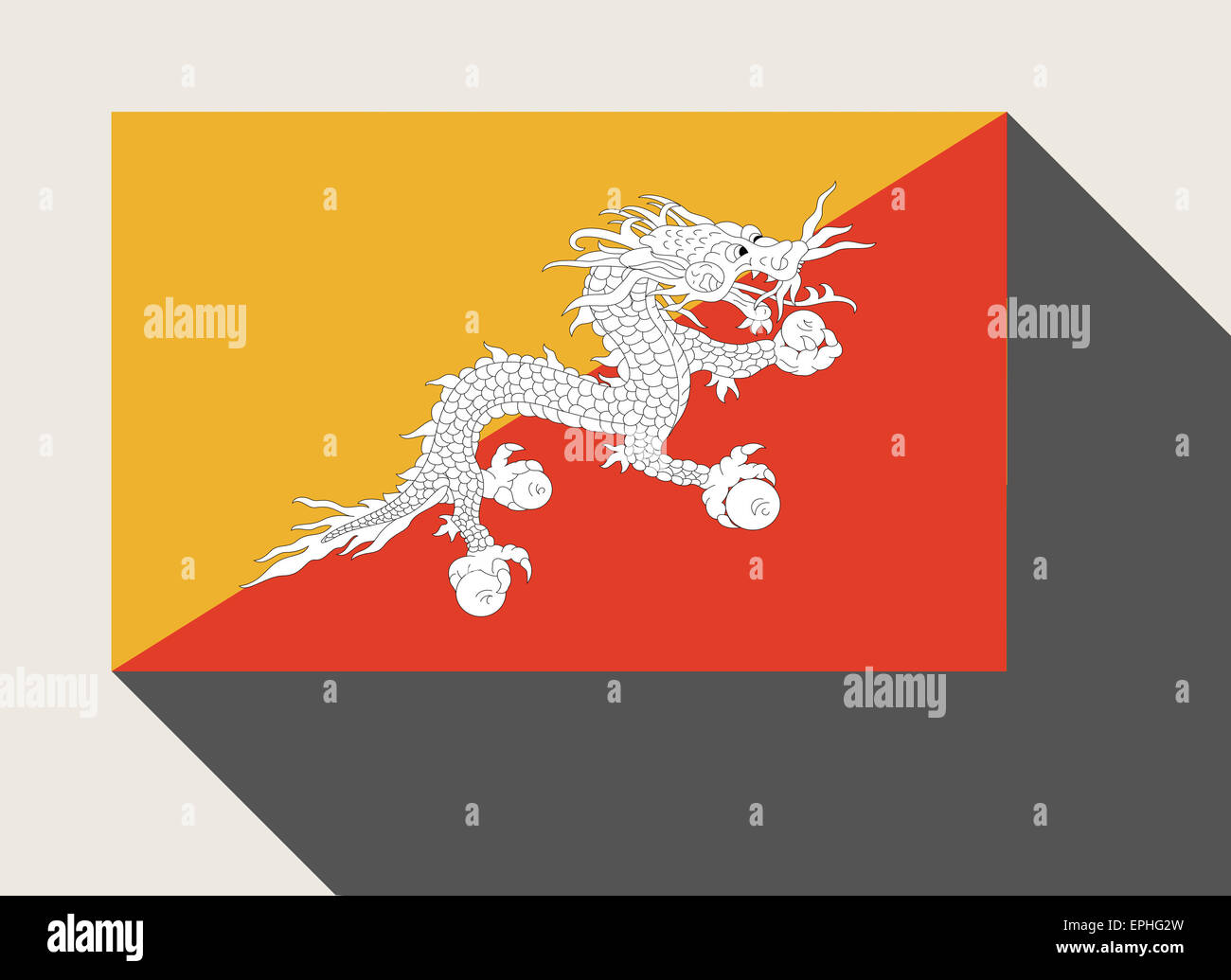 Bhutan flag hi-res stock photography and images - Alamy