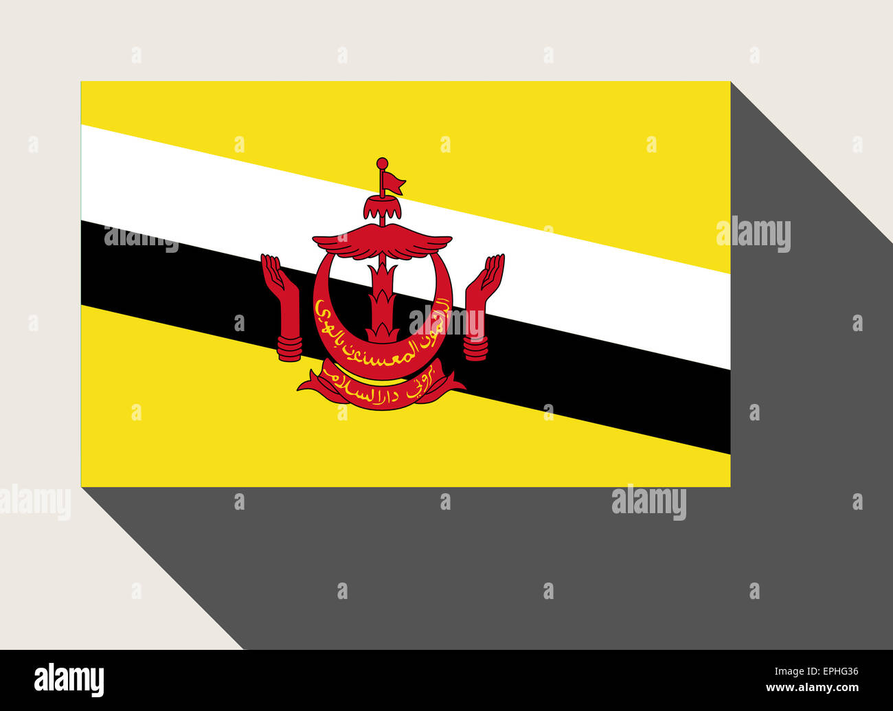 Brunei flag hi-res stock photography and images - Alamy