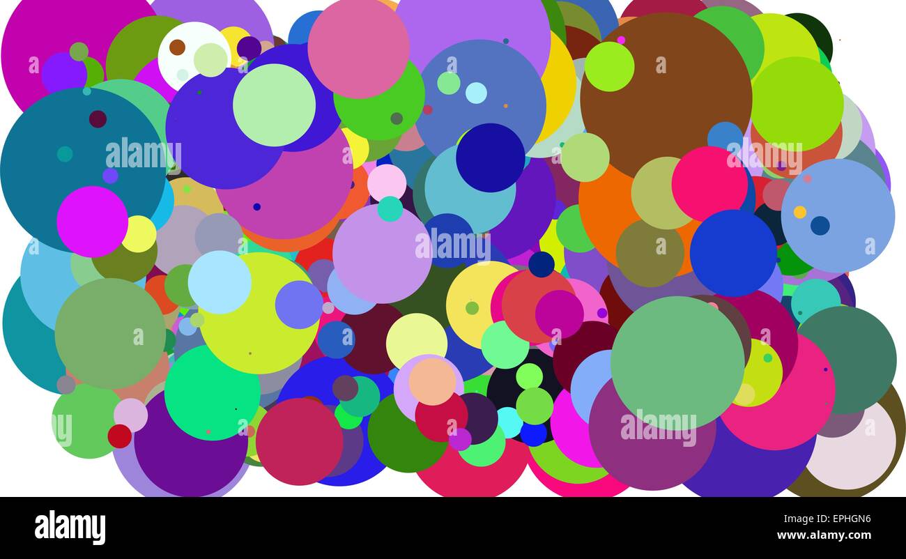 Abstract balls of different colours floating in a 3D space Stock Vector ...