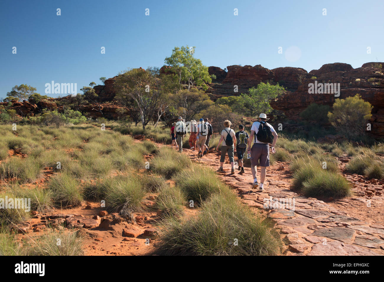 Australia, NT, Watarrka National Park. Kings Canyon, Rim Walk ...