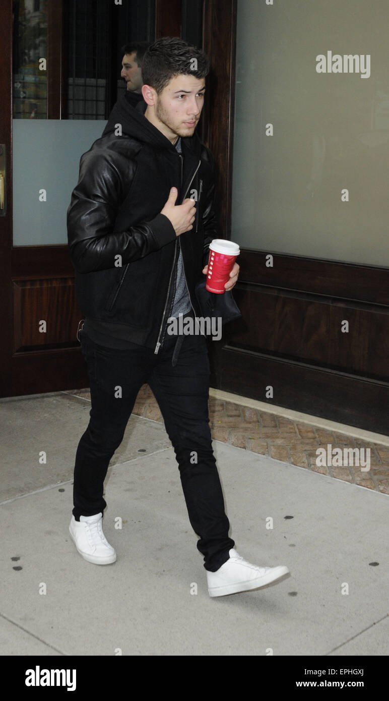 Nick Jonas out and about in TriBeCa Featuring: Nick Jonas Where: New ...